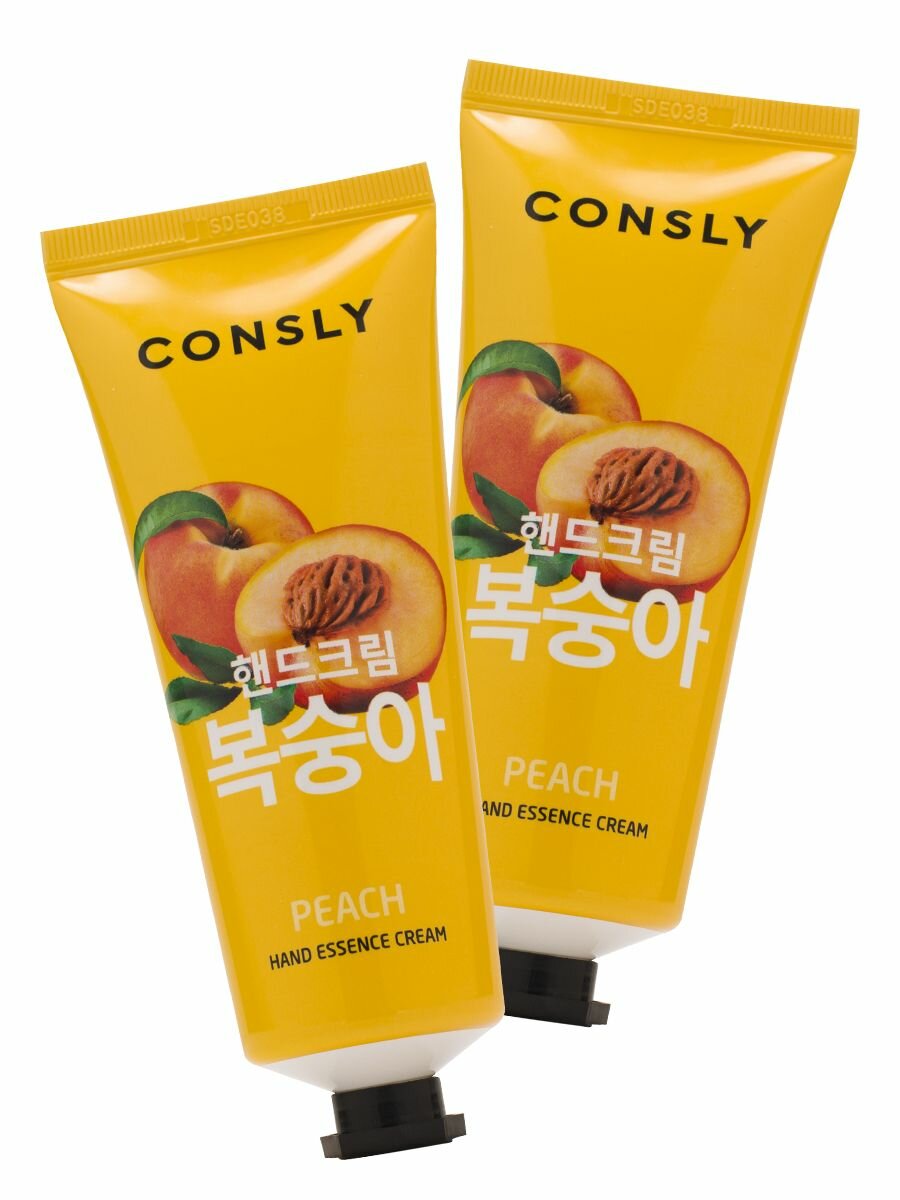 CONSLY Корейский крем-сыворотка для рук с экстрактом персика 2 шт*100 мл