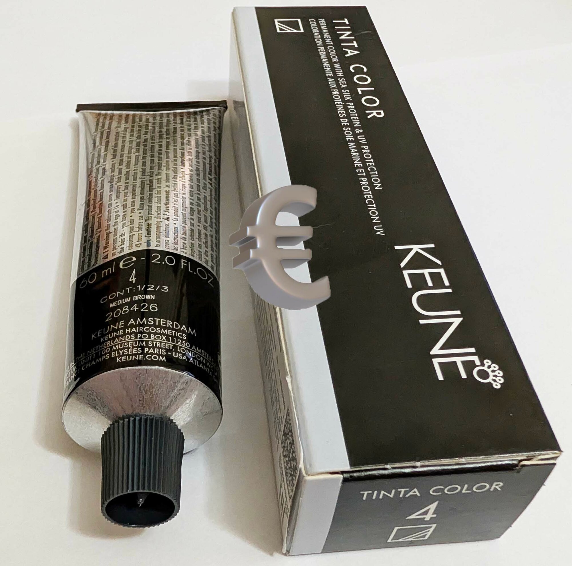 Keune Tinta Color 4 Средний Шатен Стойкая краска для волос 60 мл