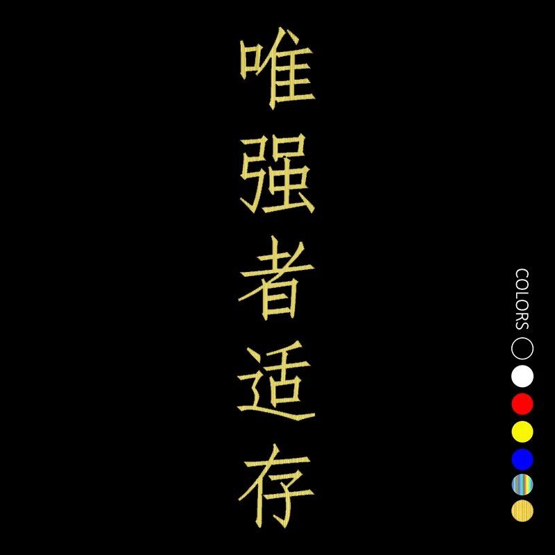 30637# наклейки на авто Иероглиф выживает сильнейший водонепроницаемые наклейки на машину наклейка для авто автонаклейка стикер этикеты винила наклейки стайлинга автомобилей украшения на бампере автомобиля