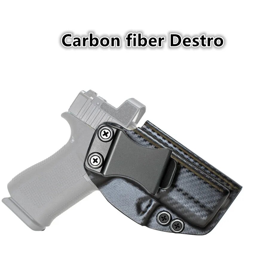 Кобура HXXFLY Kydex для Glock 43x Mos Серый, Carbon Fiber Right