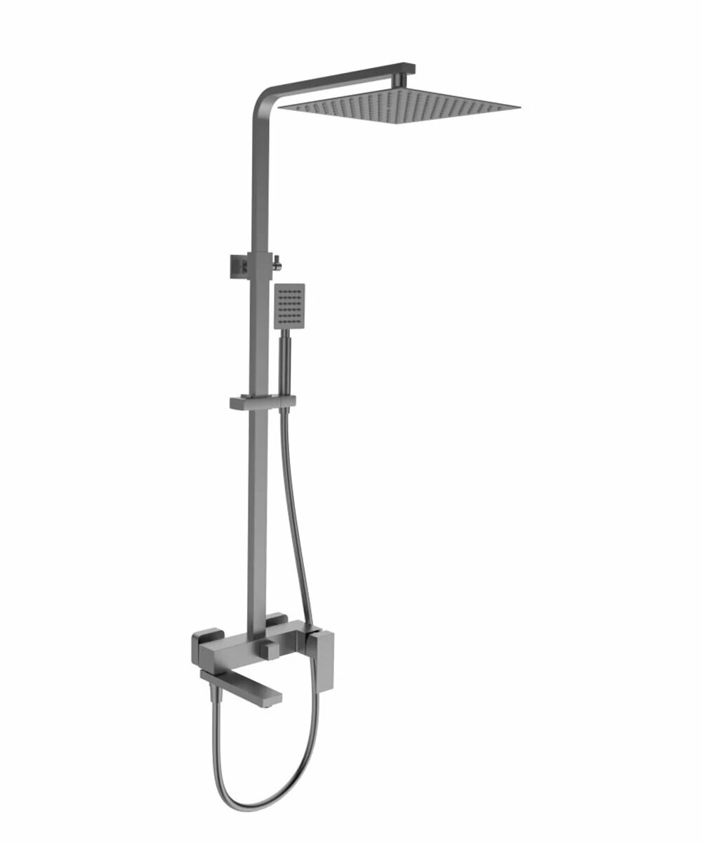 Душевая система с тропическим душем из нержавеющая стала Vieir V363563-G графит