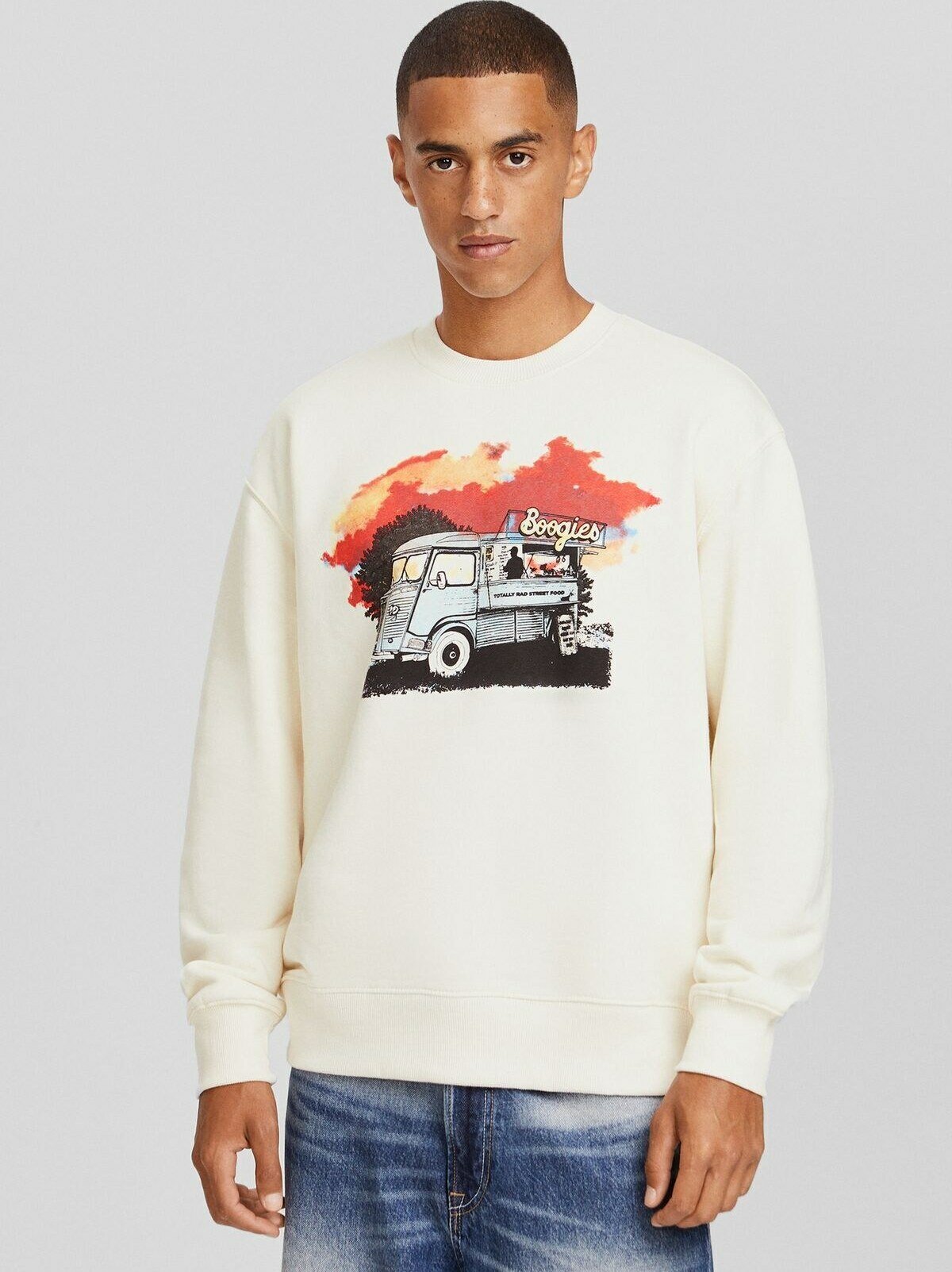 Толстовка ROUND NECK PRINTED SWEATSHIRT