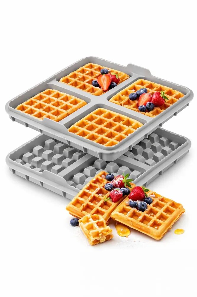 Форма для запекания, Квадратная, 4 яч, 20.5 см x 20.5 см, 1 шт
