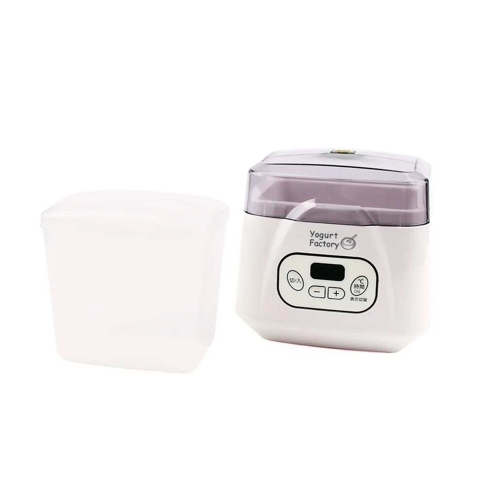 Йогуртница для приготовления термостатного йогурта в баночках,700мл, многофункциональная, Регулируемая температура, белый