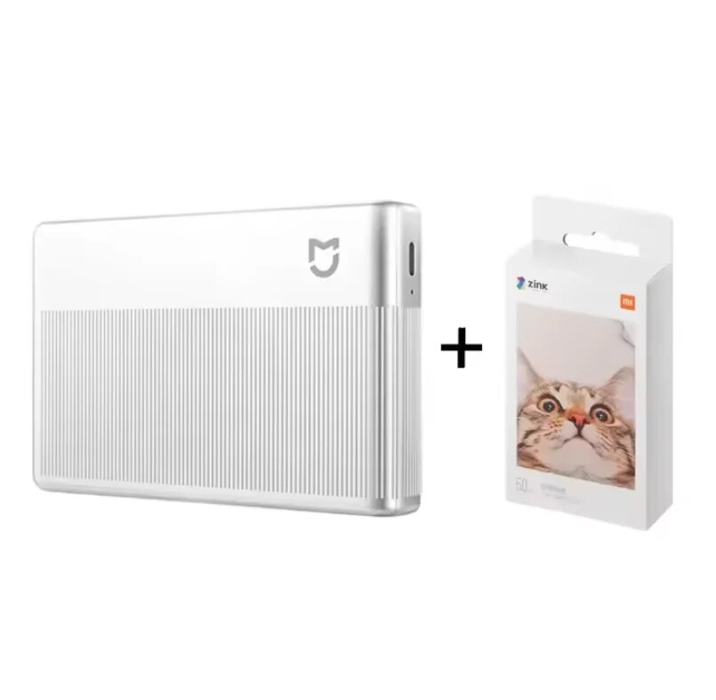 Портативный фотопринтер Xiaomi Mijia 1S add 50pcs paper