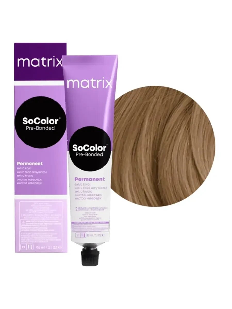 Краска для волос Matrix Coloring Hair SoColor Pre-Bonded, Перманентная краска для волос с бондером, 506NW (506.03)