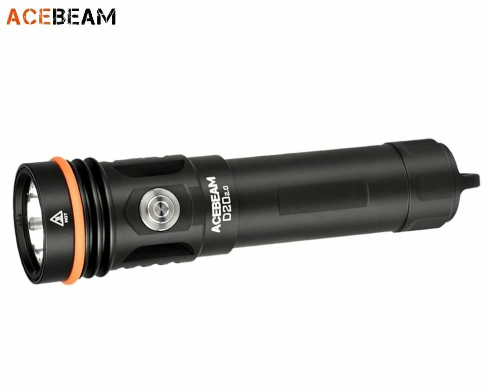 Подводный фонарь Acebeam D20 V2.0, 21700, 500 метров, 2200 люмен (Комплект)