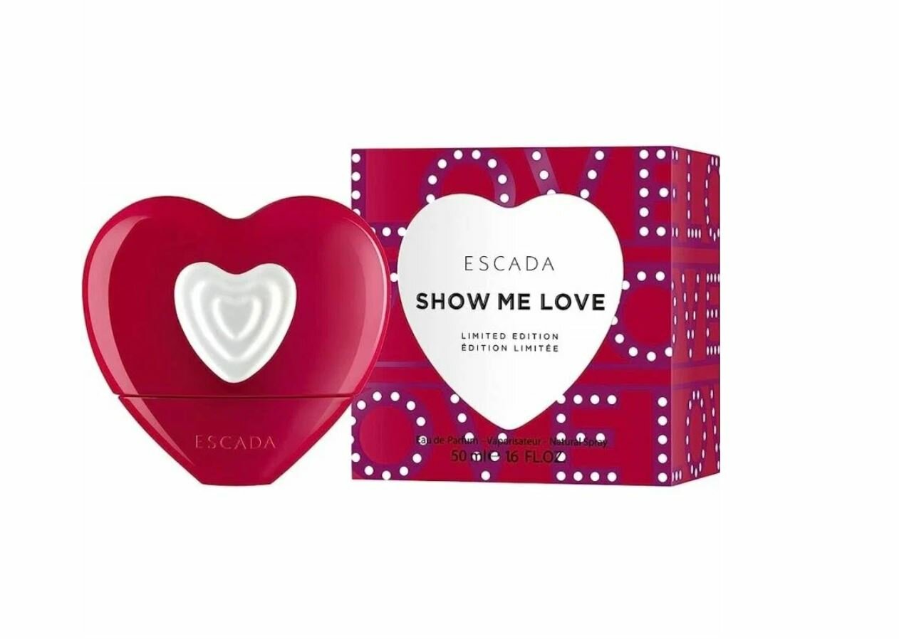Парфюмерная вода Escada Show Me Love 50 мл, цветочные фруктовые