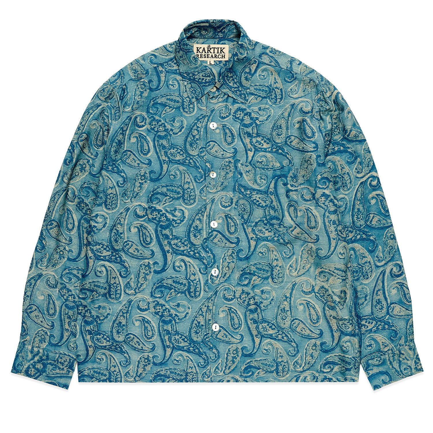 Рубашка Рубашка Kartik Research Paisley Print Hybrid Shirt