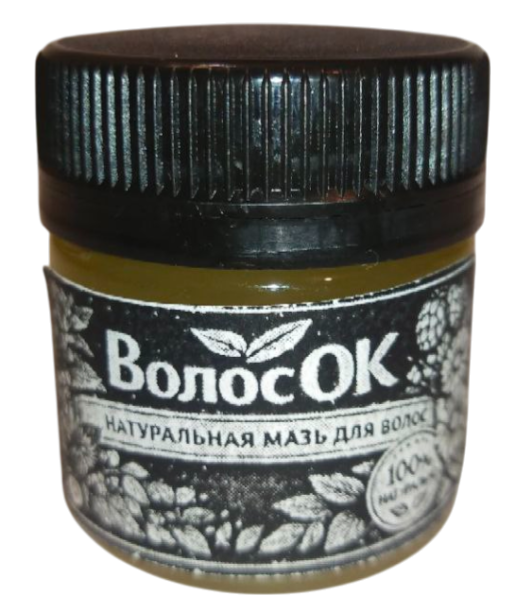Мазь для волос "ВолосОк", для кожи головы, без искусственных консервантов, 30 г