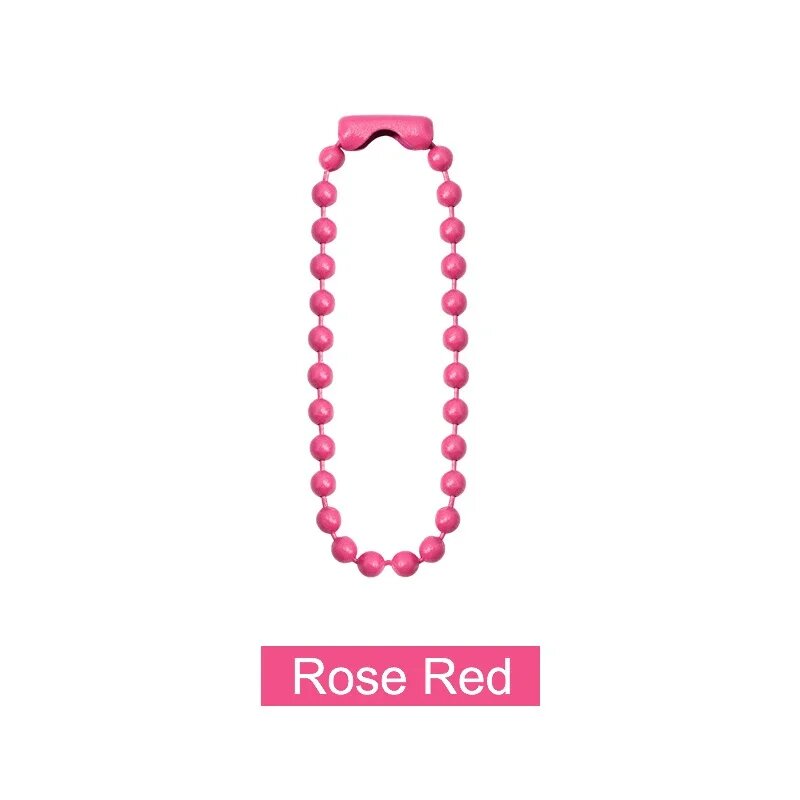 Металлические цепочки из бисера V-REX 20/50 шт. Розовый, 2.4mmx10cm - 50pcs, Rose Red