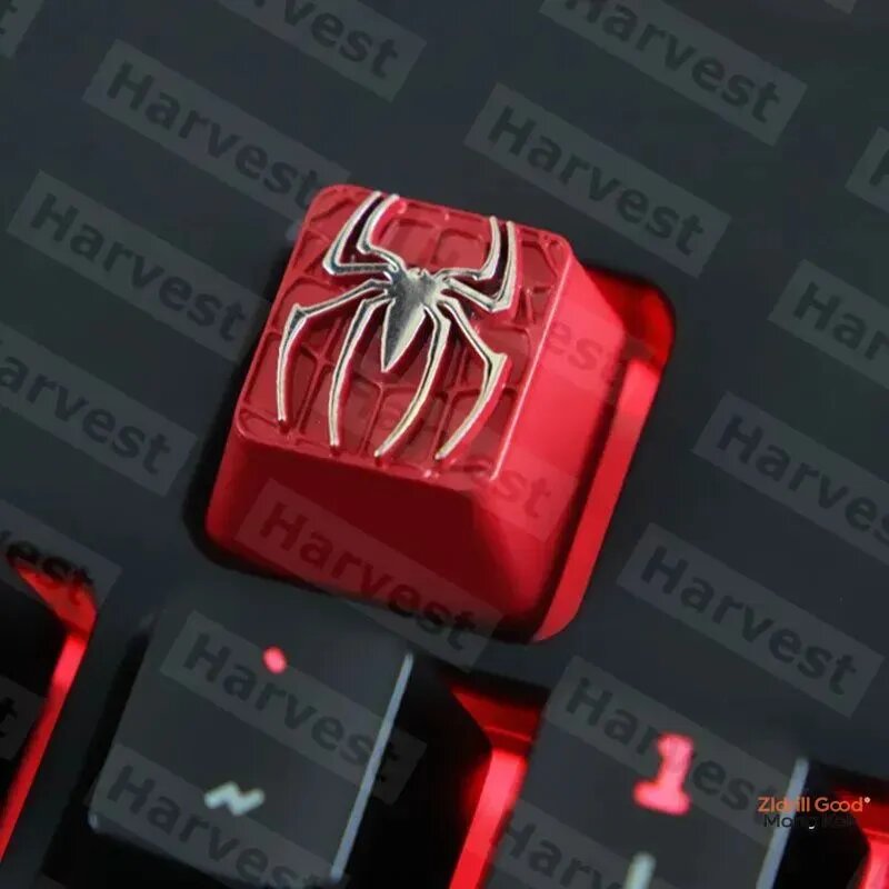 Кейкапы для механической клавиатуры Spider-Man, красные