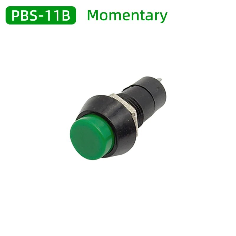 Кнопка PBS-11B Momentary, Green, 20PCS
