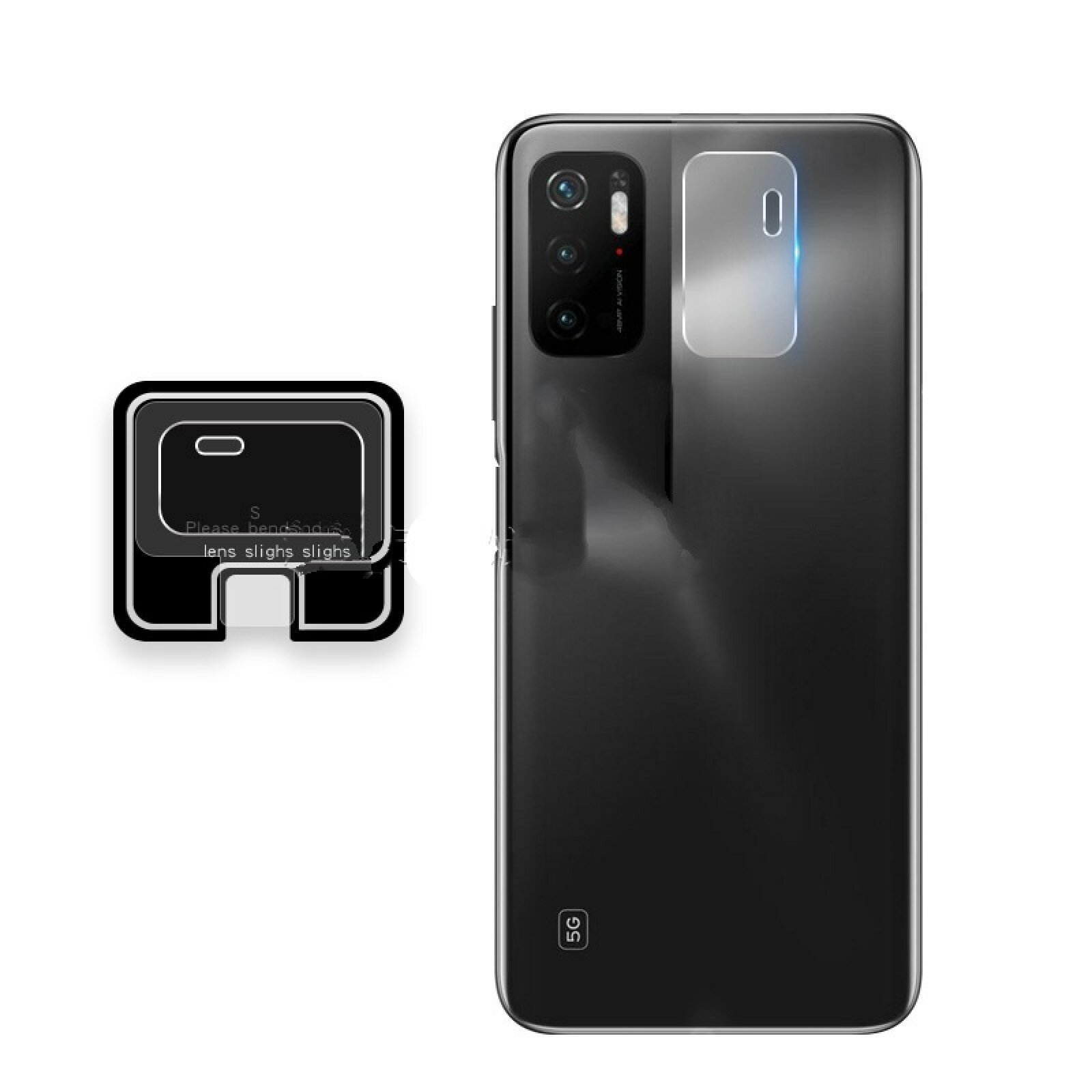 Защитное стекло Чехол. ру для объектива камеры Xiaomi Poco M3 Pro / M3 Pro 5G, закаленное стекло