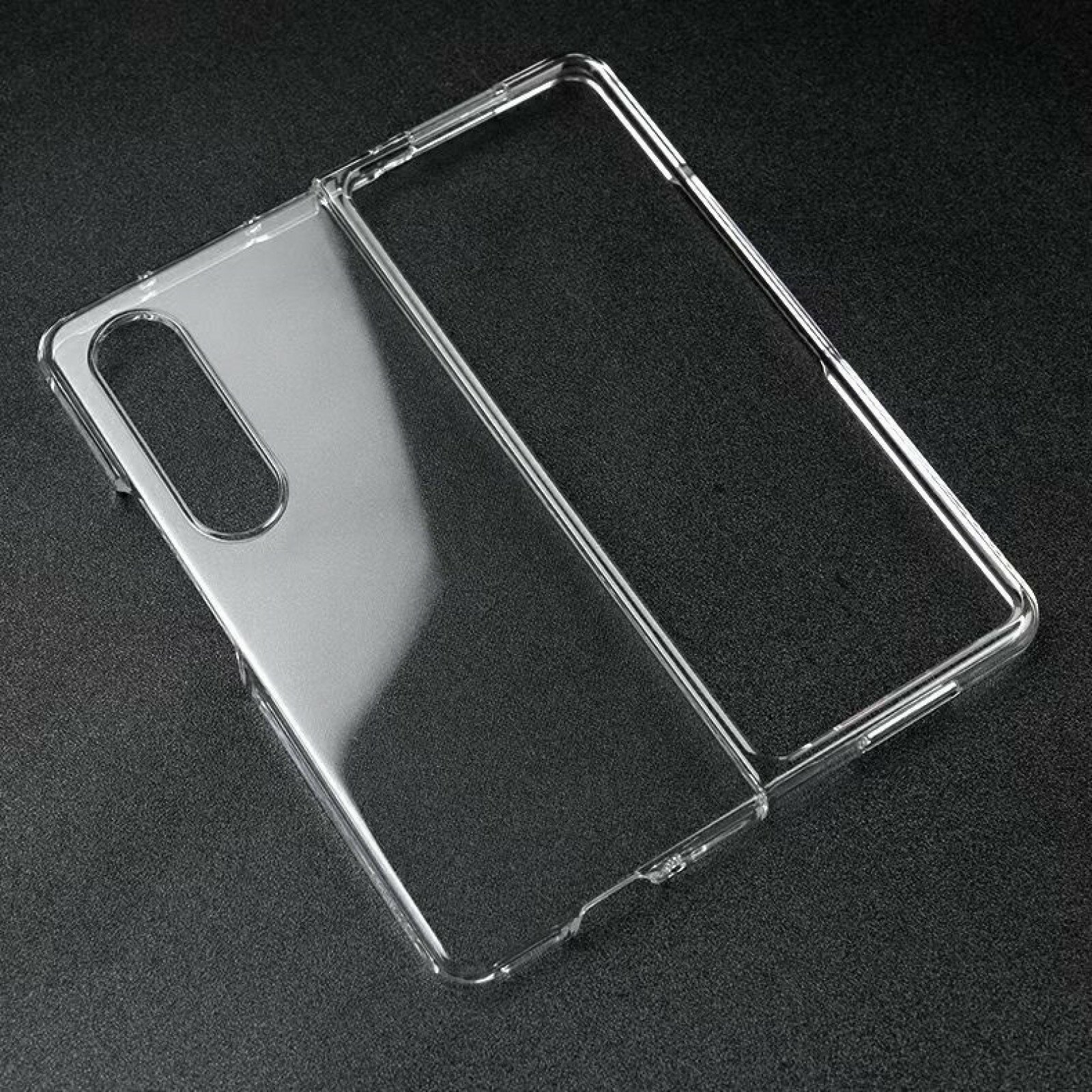 Задняя чехол-панель-накладка MyPads Crystal Case для Samsung Galaxy Z Fold4 прозрачная пластиковая