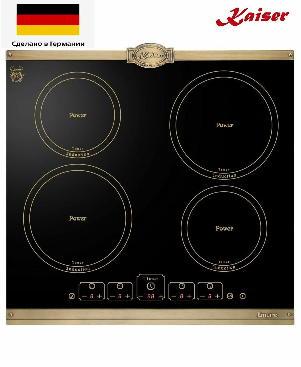 Индукционная варочная поверхность 58*54 Kaiser KCT 6195 IEm черная