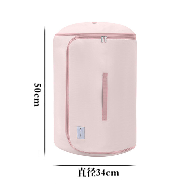 Цилиндрический мешок для хранения одеял для домашнего использования, вместительный компрессионный органайзер для упаковки одеял, одежды, летних покрывал и для перевозки.