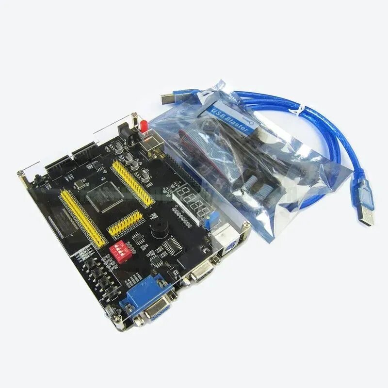 Образовательный DIY Kit OMDAZZ CycloneIV EP4CE10 FPGA PCB демо-платы и JTAG AS программист с VGA UART PS2