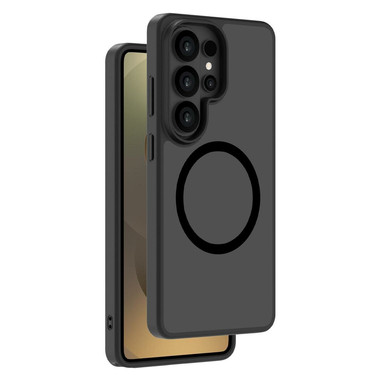 Чехол Deppa Silk Frost MagSafe для Samsung S26 Ultra черный матовый