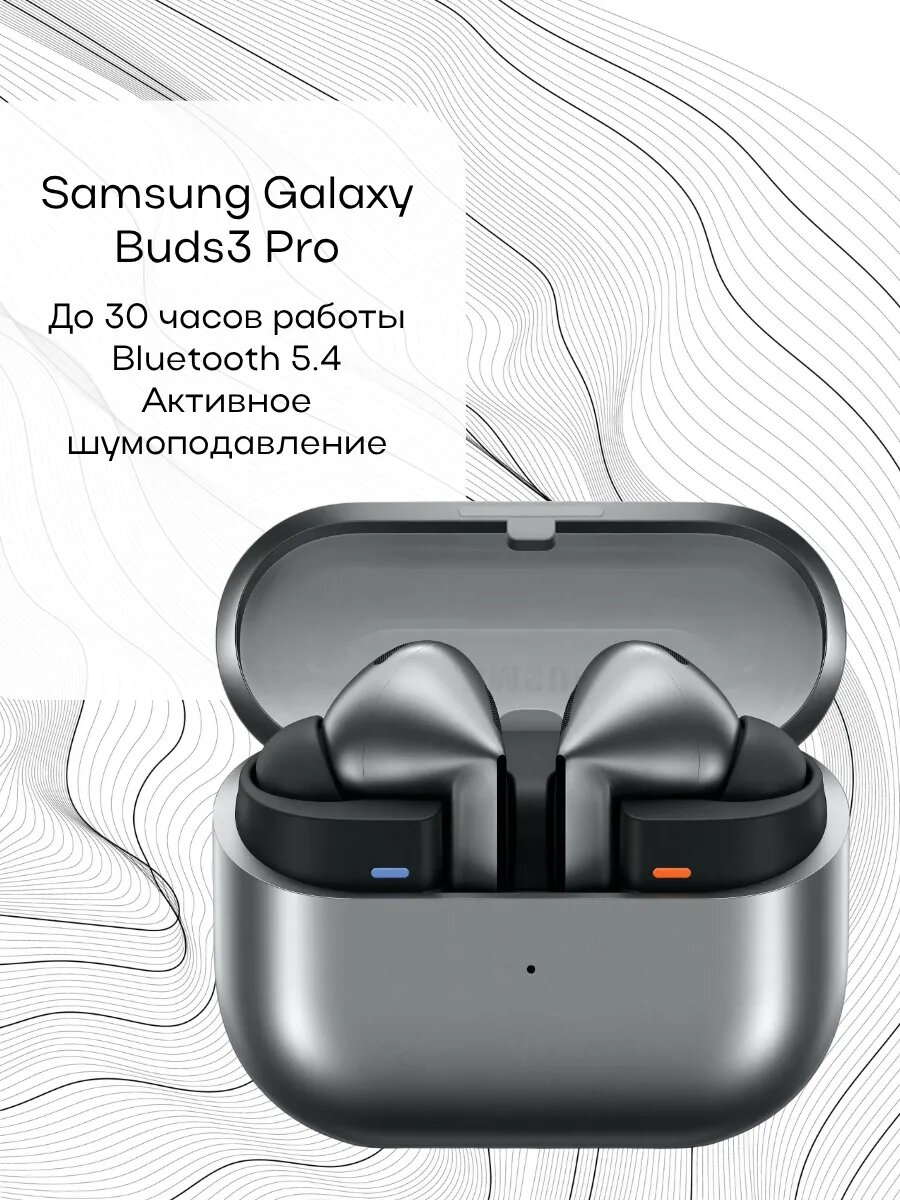 Беспроводные наушники Samsung Galaxy Buds3 Pro, серый