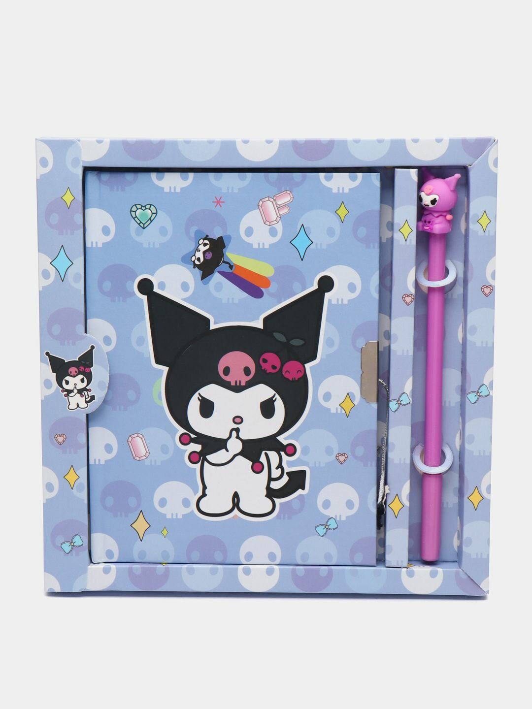 Подарочный набор блокнот с замком и ручкой Kuromi