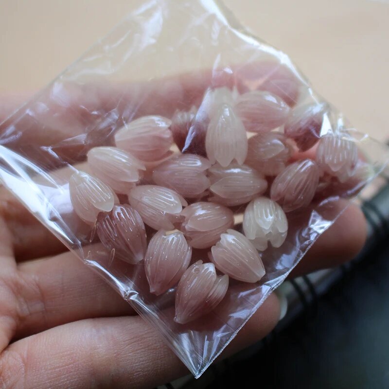 Бусины коралловые искусственные розовые, 20 шт.