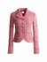 Куртка St. John Rosa notched-collar tweed jacket, размер 8, розовый