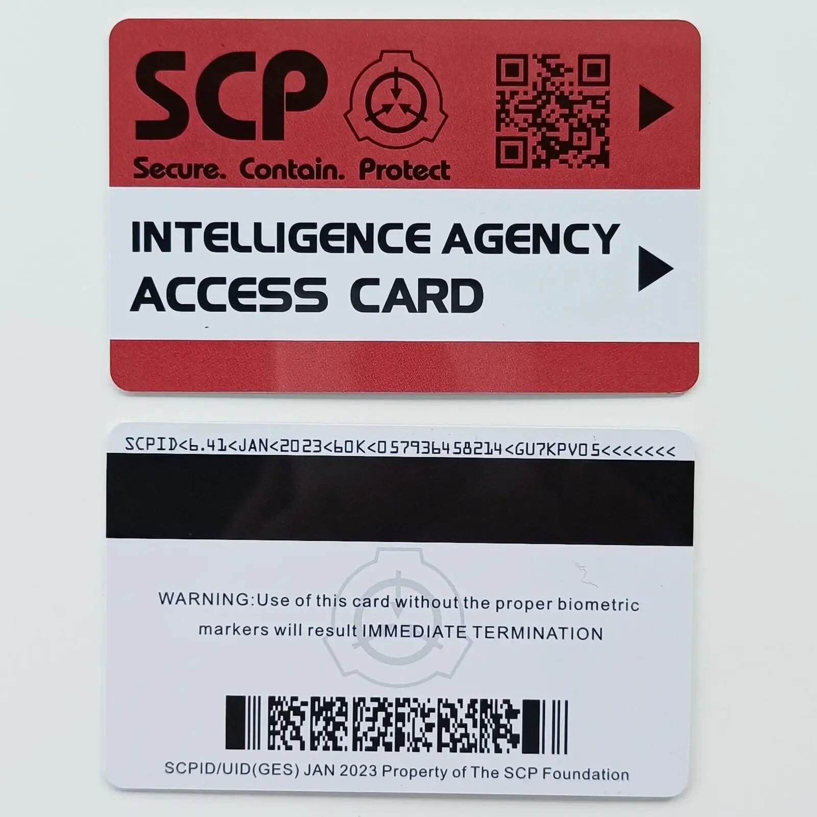 Id-карта SCP Foundation, Цвет: INTELLIGENCE AGENCY