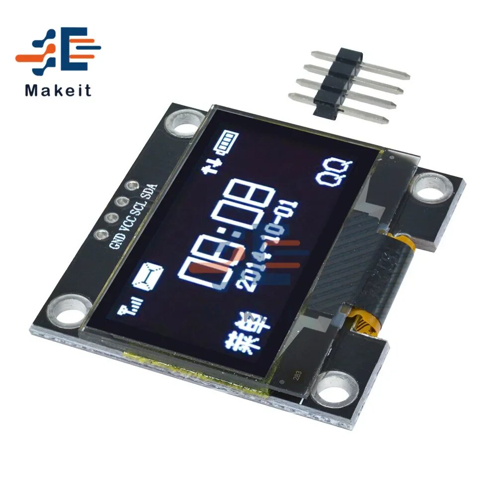 1.3" OLED дисплей 128x64, белый