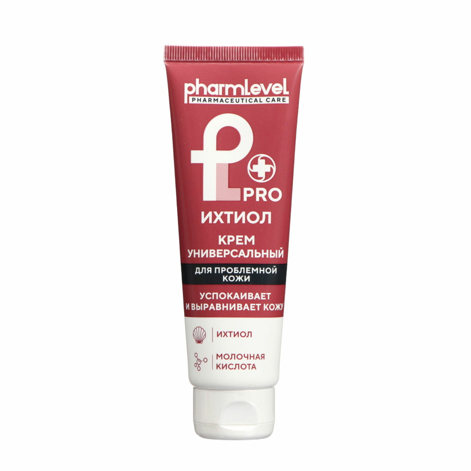 Крем для тела Pharmleve ProИхтиол, от акне и прыщей, 75 мл, назначение: для тела
