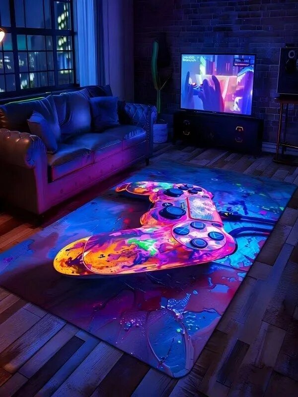 Ковер для игровой консоли 150x100 см Нескользящий коврик для геймеров