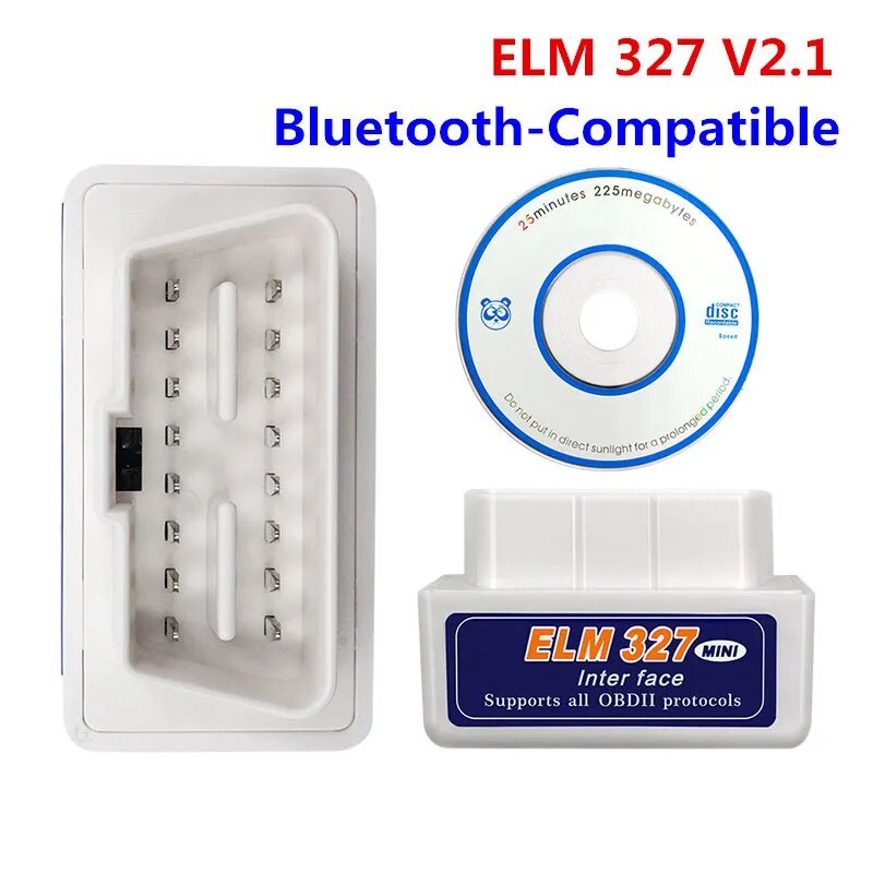 ELM327 Bluetooth V2.1 OBD2 Сканер Автомобилей