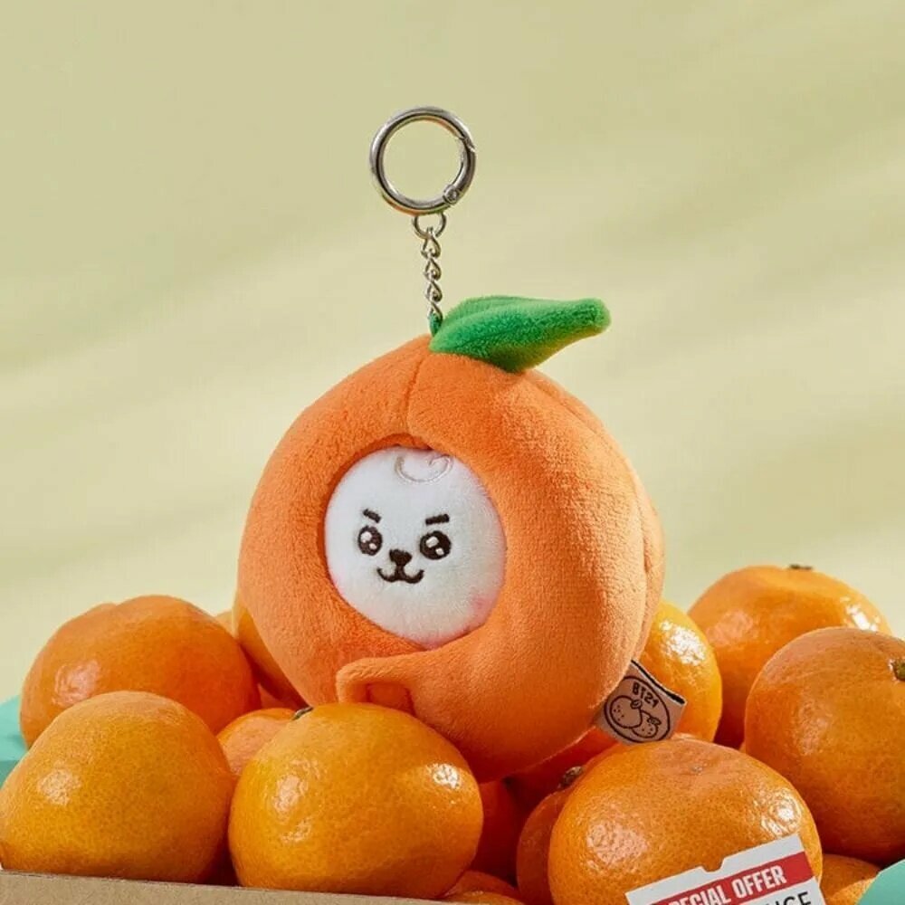Брелок BTS BT21 Серия Апельсины плюшевая игрушка для фанатов
