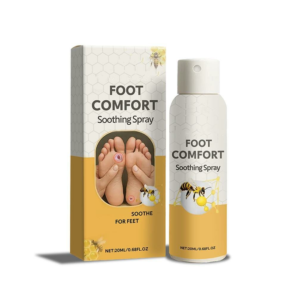 20 г спрея для ног с пчелиным ядом, уход за ногтями, удаление мозолей