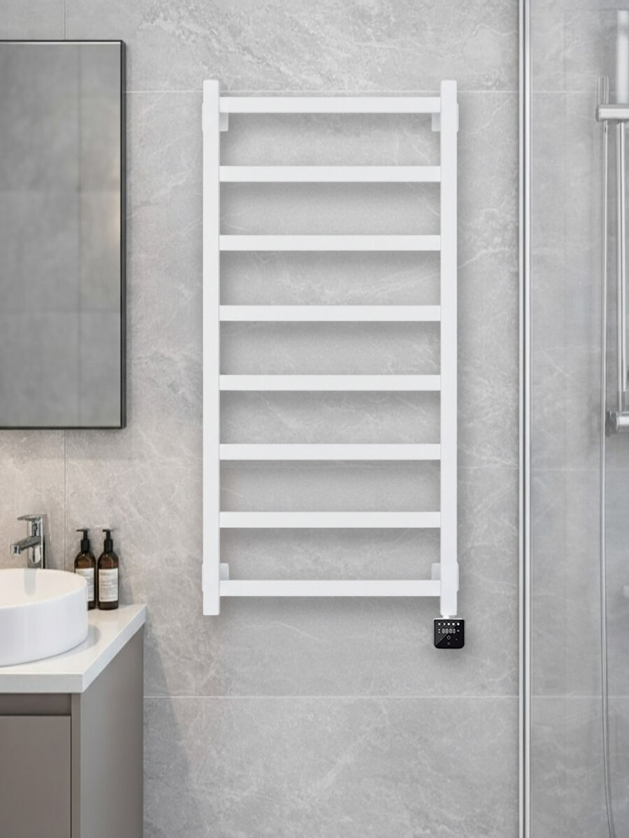 Quadro-1 Полотенцесушитель электрический EQ1 100x60 см Белый