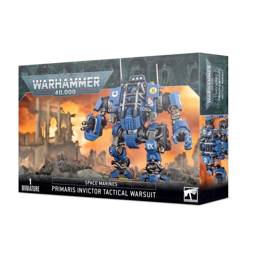 Warhammer 40K Primaris Invictor Tactical Warsuit Space Marines, пластиковая модель для сборки