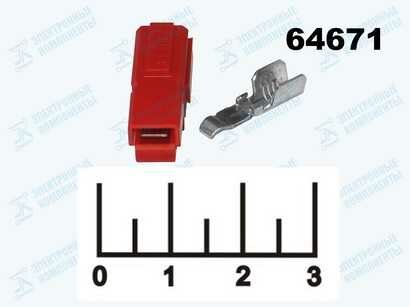 Разъем силовой 1pin 45a красный