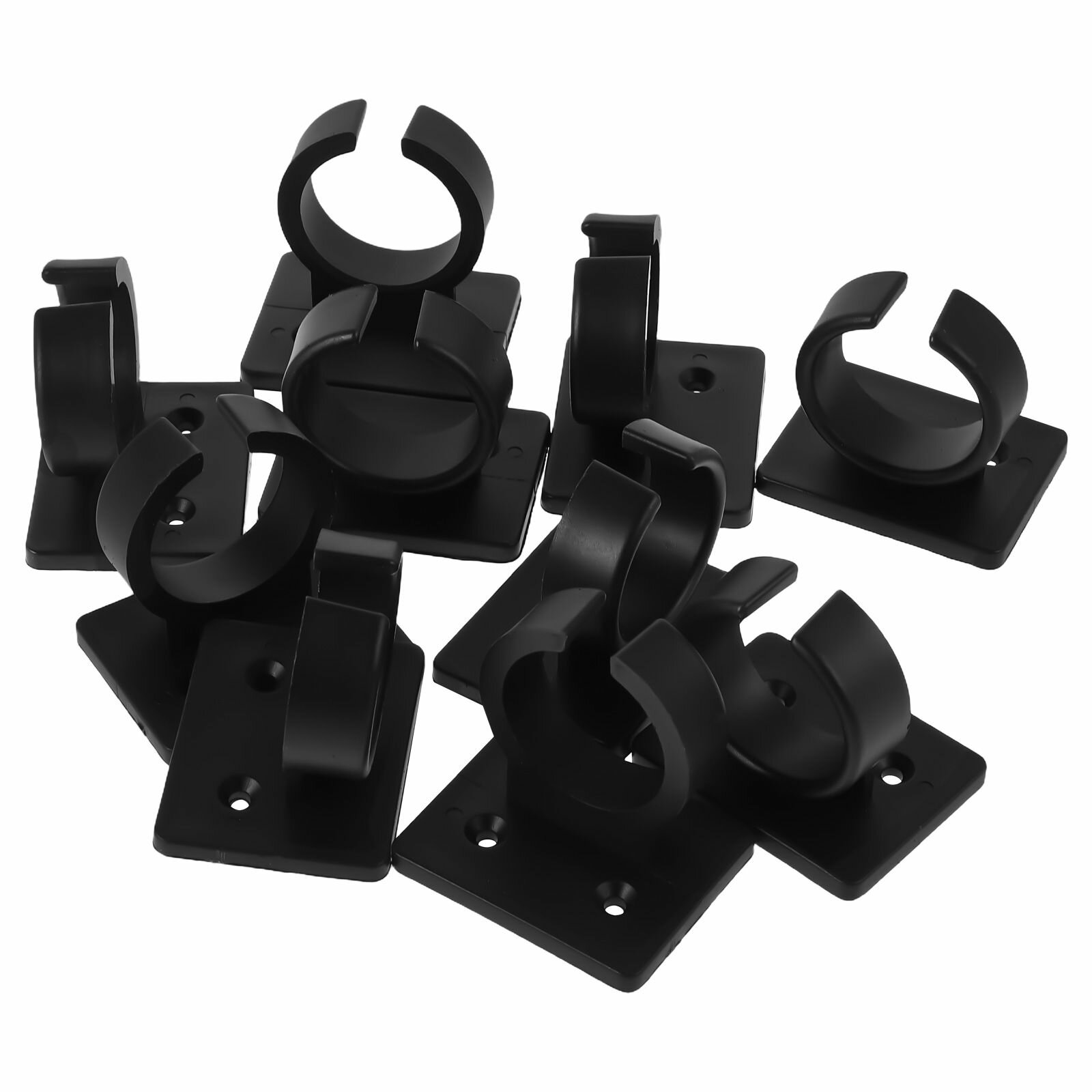 Клип-Держатель Для Микрофона С Квадратным Дизайном На Стену И Стол 10 Штук Размер 6.00X5.50X0.50Cm