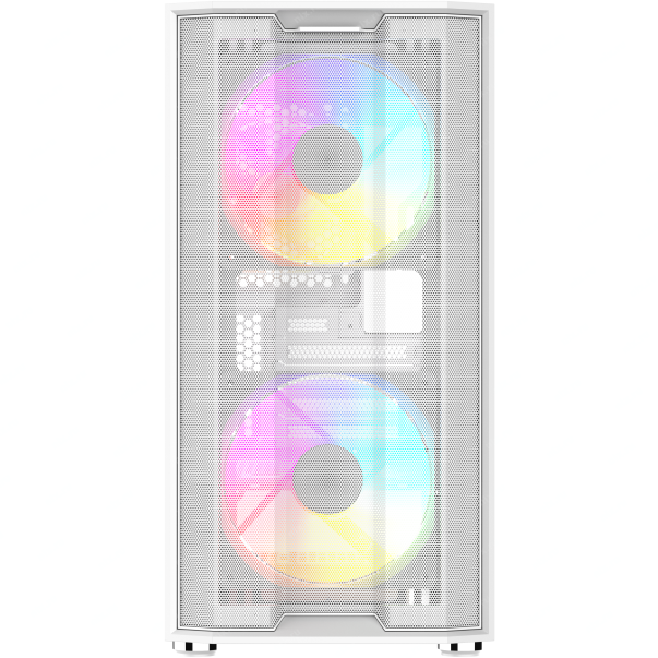 SAMA S30-WHMPA3X1-GL Корпус ПК без блока питания/ Case SAMA S30 White, Midi-Tower, TG, 2x140mm + 1x120mm ARGB, 1xUSB 3. — фото 1
