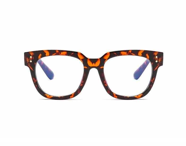 Очки в оправе leopard с антибликовым покрытием