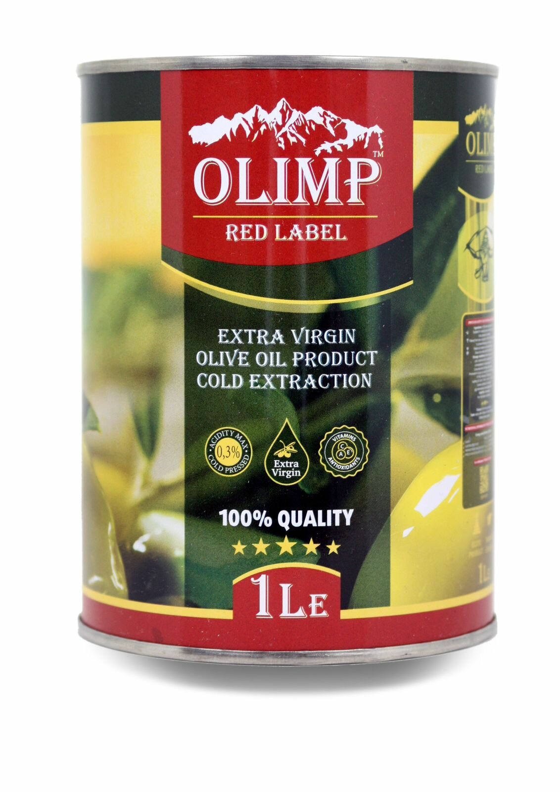 Оливковое масло Олимп Red Label, натуральный продукт, 1л, 2шт в комплекте