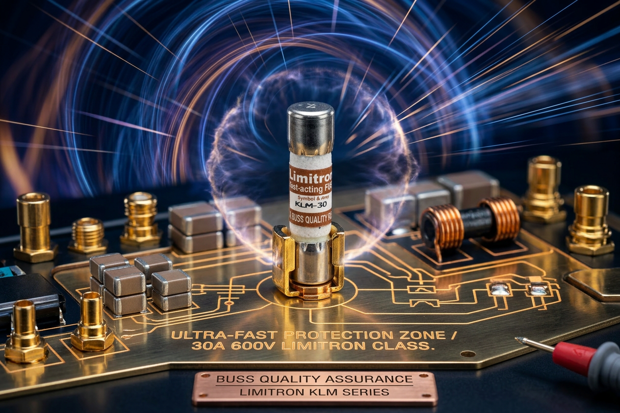 Предохранитель BUSSMANN Limitron KLM-30, керамика, 30A, 600V, цилиндрический