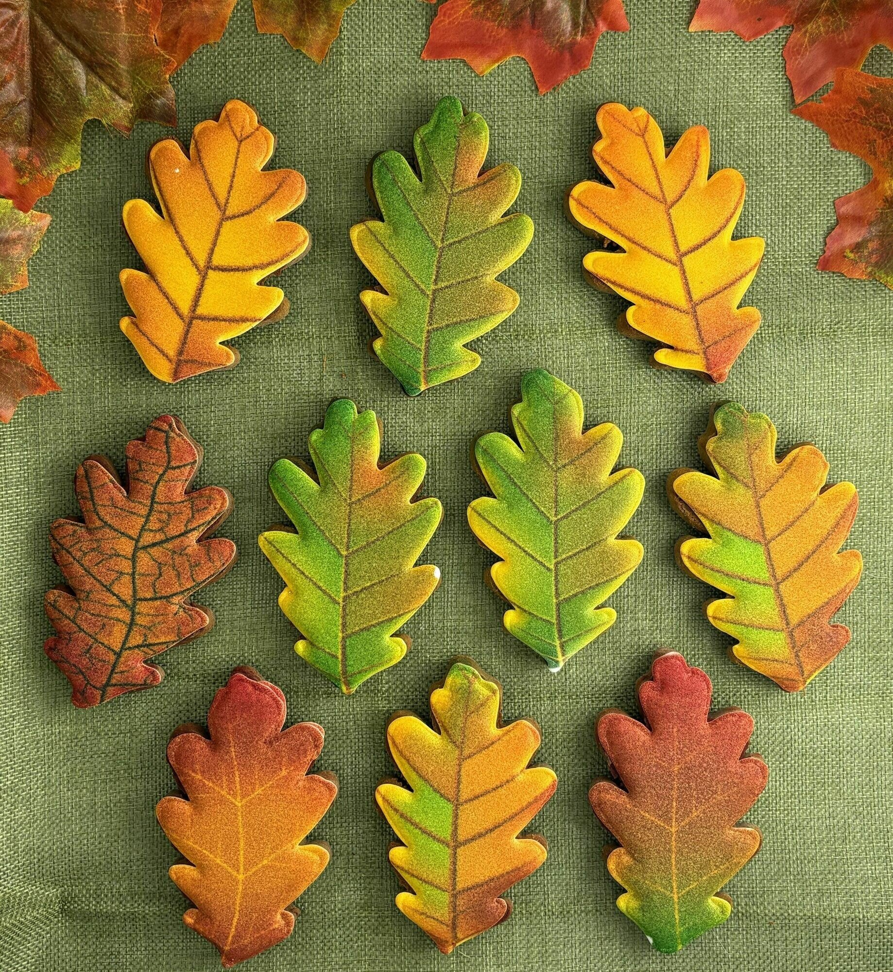 Медово-имбирные пряники "Дубовый лист"