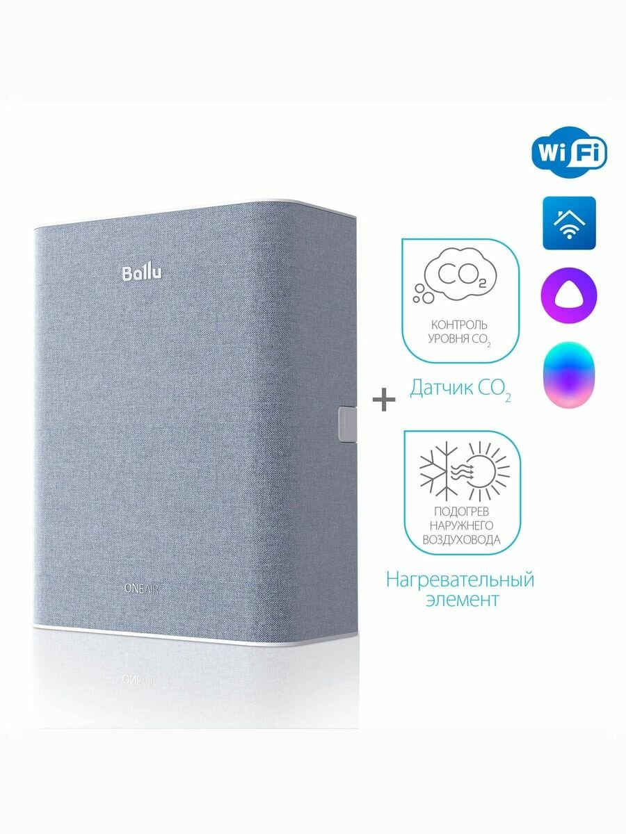 Очиститель воздуха приточный Ballu ONEAIR ASP-100M