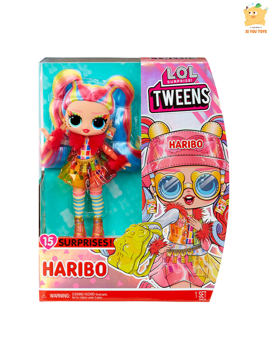 MGA L.O.L. Surprise! Tweens Haribo / Кукла-пустышка Сюрприз От ЛОЛ Подростки Харибо, Подходящая Для Детей В Возрасте От 4 Лет И Старше.