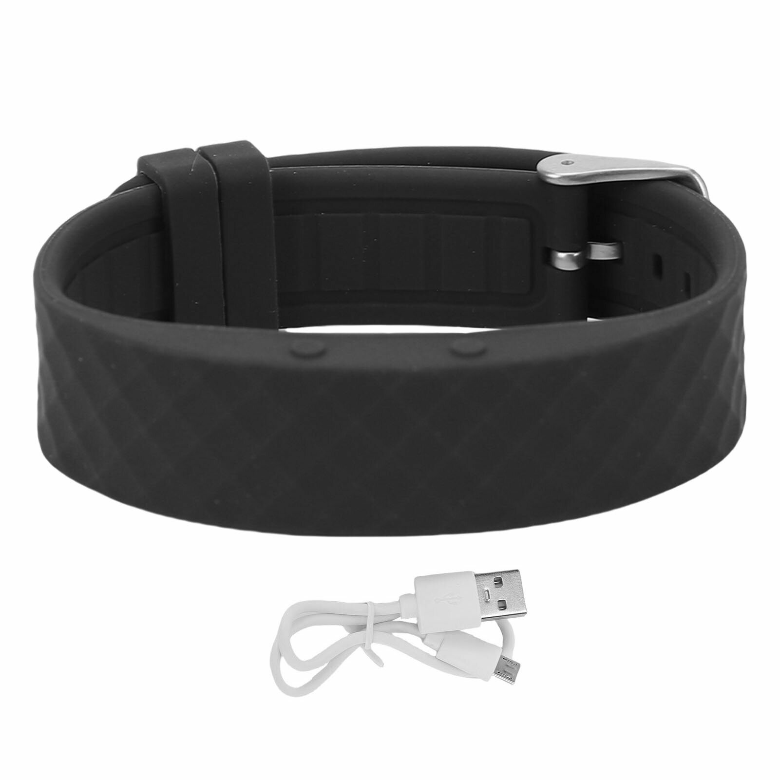 Смарт-Браслет Вибрирующий Будильник С Напоминанием Часы Фитнес-Трекер Смарт-Браслет USB Перезаряжаемый Носимый Подсчет Шагов Отслеживание Сна Черный