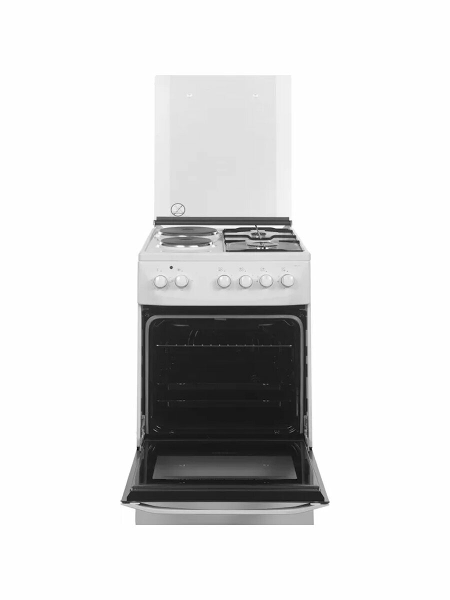 Комбинированная плита DARINA 1D KM241 337 W 50 см, духовка 50 л, белый