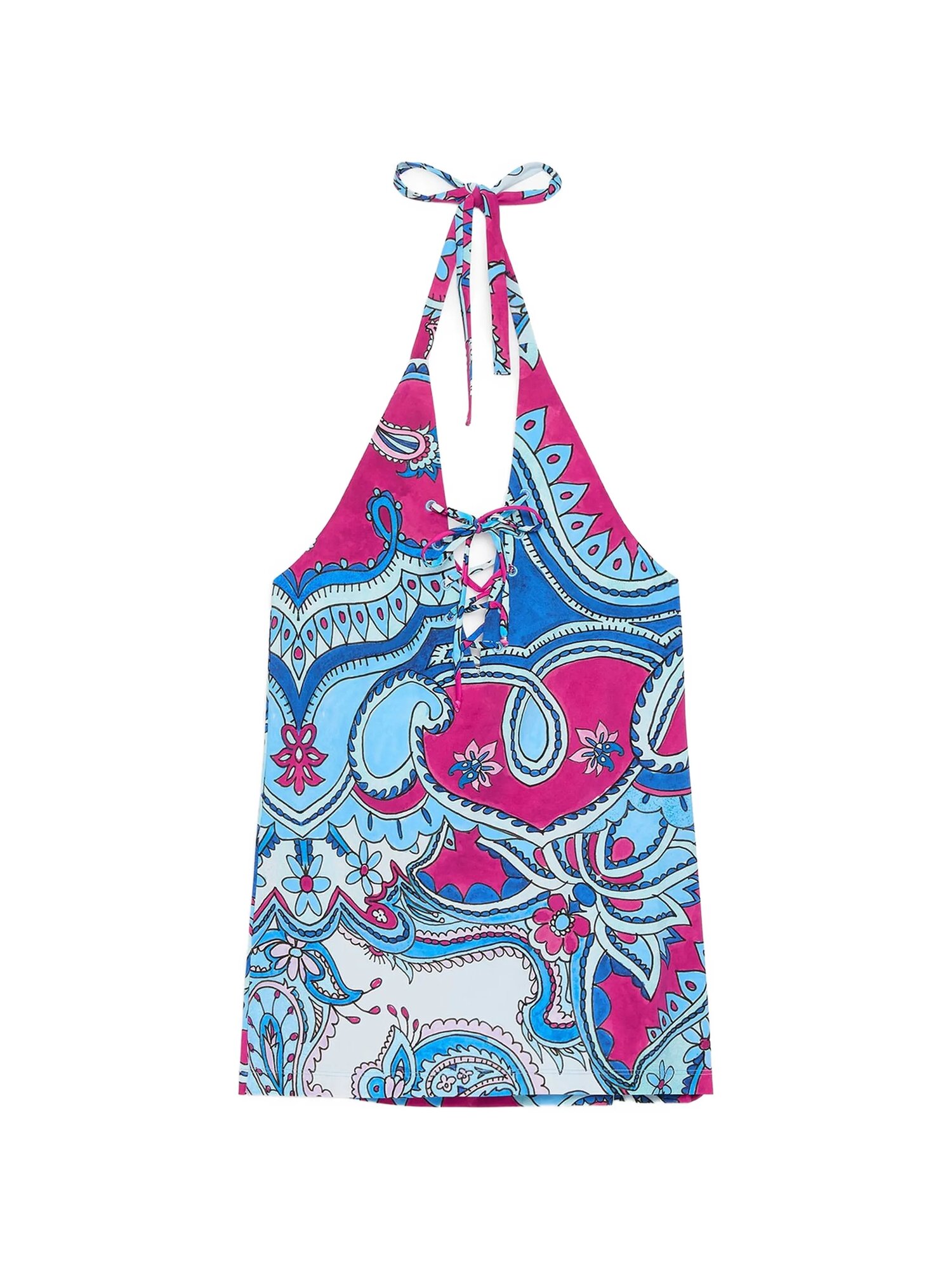 Топ Halterneck paisley-print top
