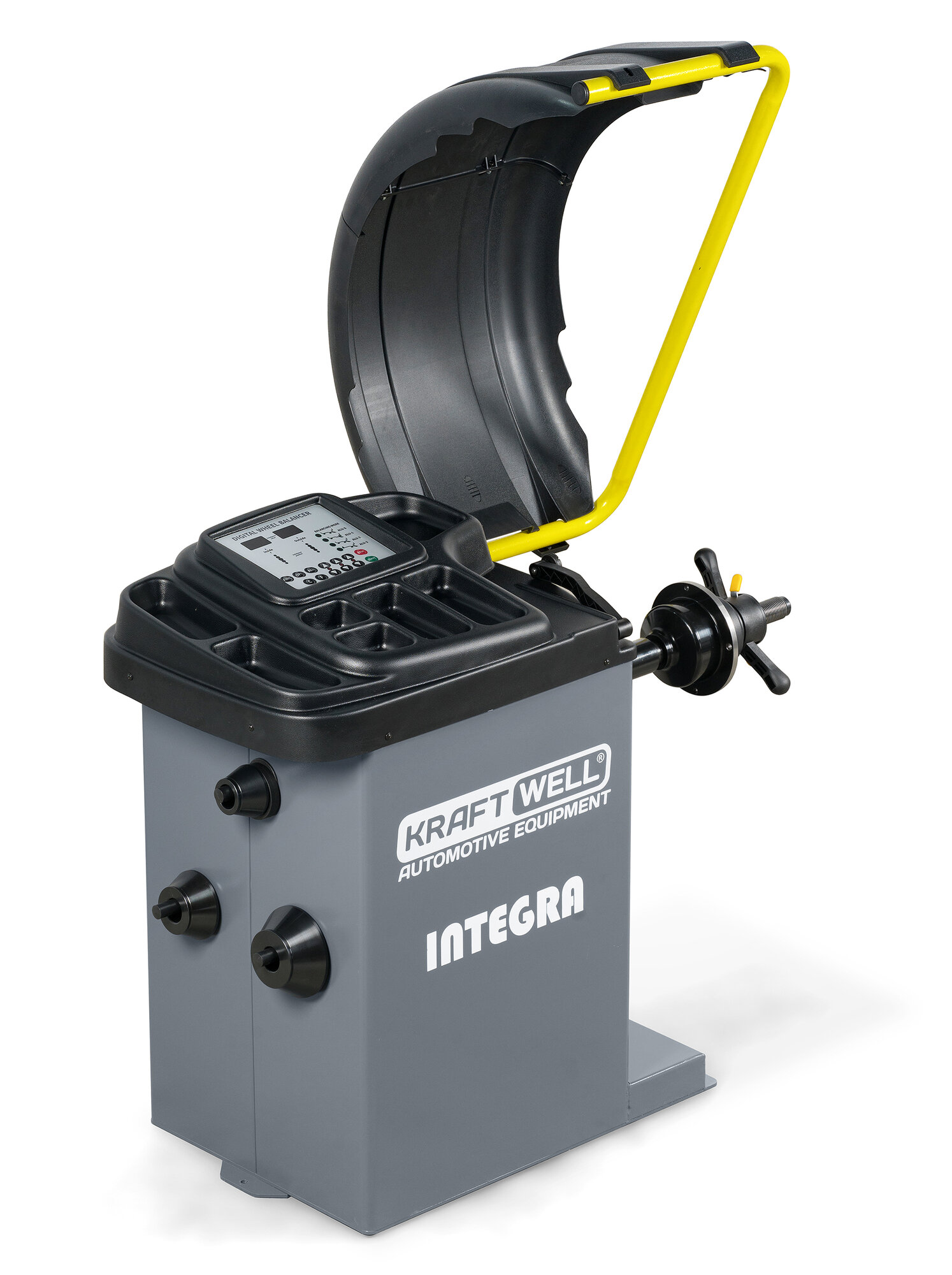 Балансировочный стенд KraftWell Integra KRW242T, для легковых авто, ручной ввод, цвет серый(220В)