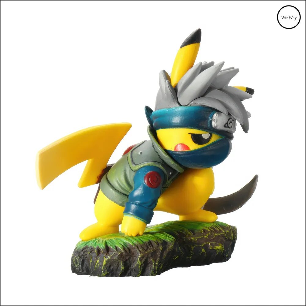 Фигурка Pikachu Kakashi Naruto - Фигурка Пикачу Какаши 10 см, коллекционная модель — фото 1